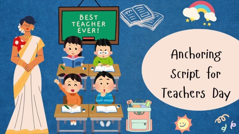 Anchoring Script For Teachers Day | Best Ideas For School & College ...